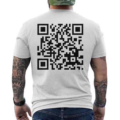 Fuck Off Qr Code Mens T Shirt Back Print Seseable