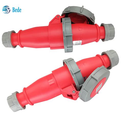 3pne Industrial Plug And Socket 5 Pins Ip67 Ac220 415v 16 And 32 Amp
