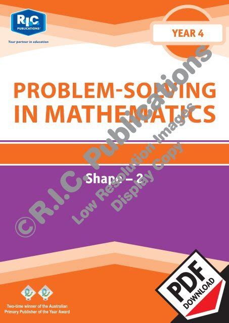 20755 Problem Solving Year 4 Shape 2 20755 Problem Solving Year 4 Shape 2