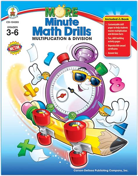 More Minute Math Drills Grades 3 6 Multiplication And Division Worksheets Library