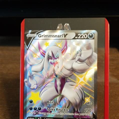 Pokémon Shining Fates Basic Grimsnarl V Full Art Shiny Ultra Rare Nm