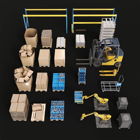 Archmodels Vol 295 Factory And Warehouse Equipment 3d Model Cgtrader