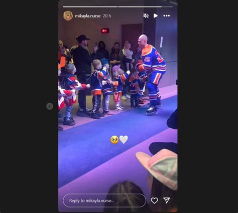 Darnell Nurses Wife Mikayla Gushes Over Son Aiden Sporting Dads 27 Oilers Jersey