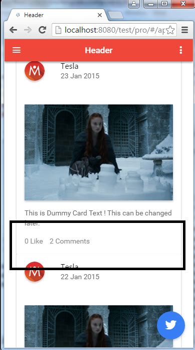 Javascript Collection Repeat Overlap Cards While Ng Repeat Works