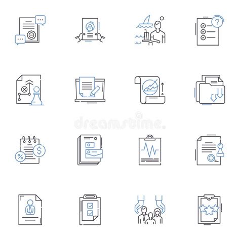 Coverage Line Icons Collection Insurance Shield Protection Umbrella Safeguard Assurance