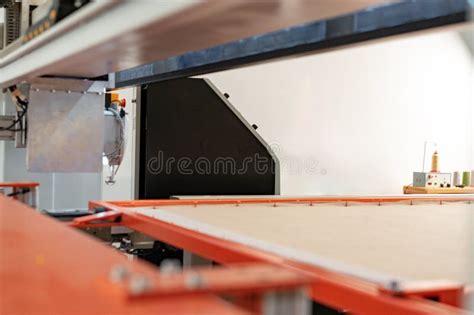 Automatic Industrial Sewing Machine For Stitching Fabric Stock Image
