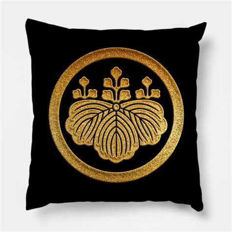 Gold Maruni Gosan No Kiri Kamon Gosan Kiri Pillow Teepublic