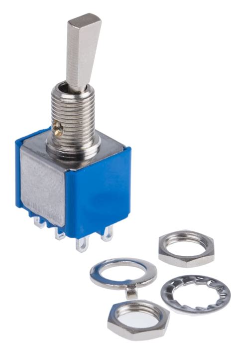 5642a9 Apem Apem Toggle Switch Panel Mount On On Dpdt Solder