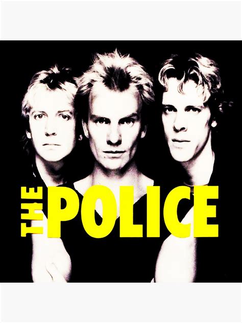 The Police Style Band Sticker For Sale By Plampcl Redbubble