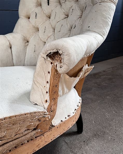 Deconstructed Napoleon Iii Chaise Lounge — East End Salvage