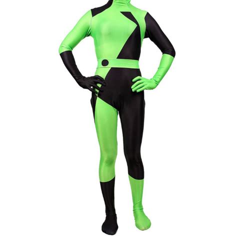 Kim Possible Shego Green Costume Cosplay Costume