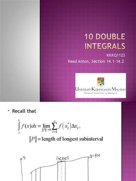 Evaluating Double Integrals Over Various Region Types Pdf Integral Mathematical Analysis
