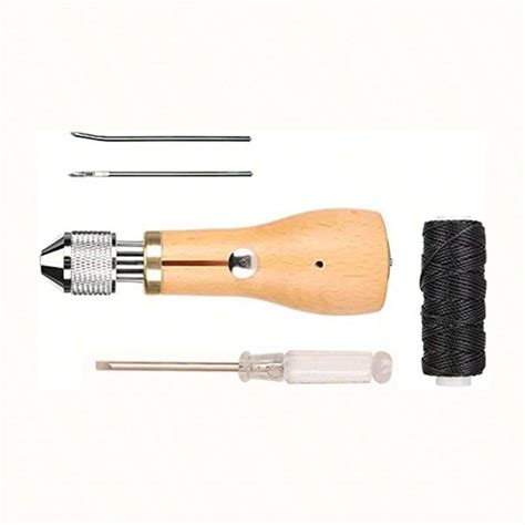 Leather Sewing Kit Hole Punching Tool Hand Needles Needles