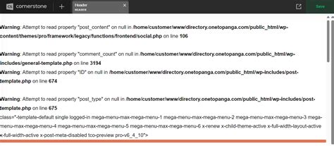 Error Message When Editing Custom Header Support Themeco Forum