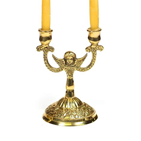 Brass Byzantine Candle Holder