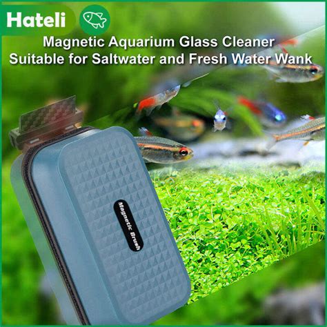Hatlei Aquarium Magnet Cleaner Fish Tank Magnetic Glass Cleaner Algae