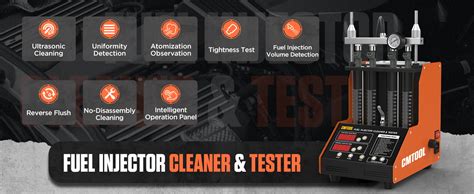 Cmtool Fuel Injector Cleaner Machine Ultrasonic Cleaning
