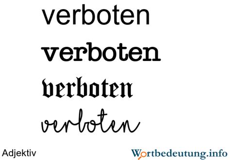 Verboten Einfach Erklärt ⭐ Synonyme ⭐ Beispiele
