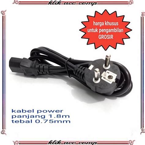 Jual Kabel Power Cpu Kabel Pawer Listrik Kabel Power Pc Shopee