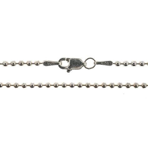 Sterling Silver Finished 2mm Ball Chain — Myron Toback Inc