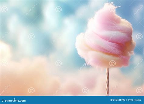 Cotton Candy On Blurred Background Stock Image Image Of Fluffy Puff 310431495