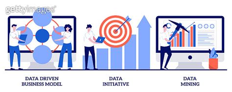 Data Driven Business Model Data Initiative Data Mining Concept With
