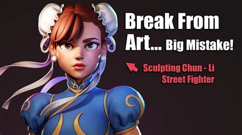 Sculpting Chun Li From Street Fighter Finished Projects Blender