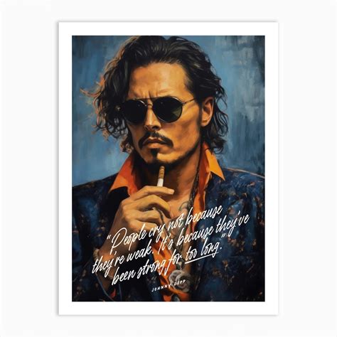 Johnny Depp Art Quote Art Print Johnny Depp Pictures Johnny Depp