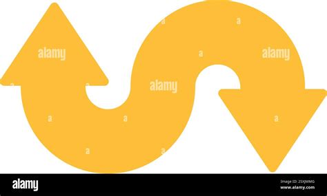 Double Ended Arrow S Shaped Icon Stock Vector Image And Art Alamy