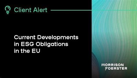 Michael Vernace On Linkedin Current Developments In Esg Obligations In