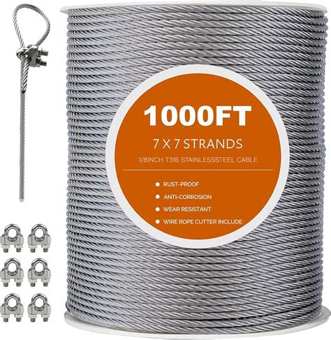 1000ft 18 Stainless Steel Cable For Deck Cable Railingpremium T316