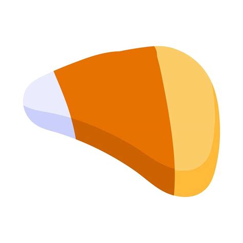 Halloween Candy Corn Icon Holiday Treat Isolated 6953453 Vector Art At