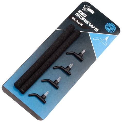 Nash Zig Screws Black Parkfield Angling Centre