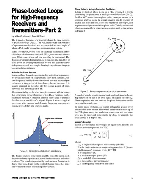 Phase Locked Loops For High Frequency