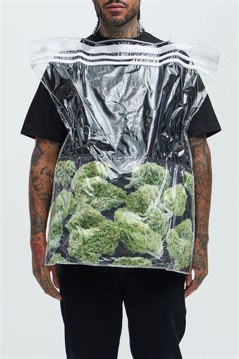 Weed Baggie 1 Piece Tunic Costume Green Fashion Nova