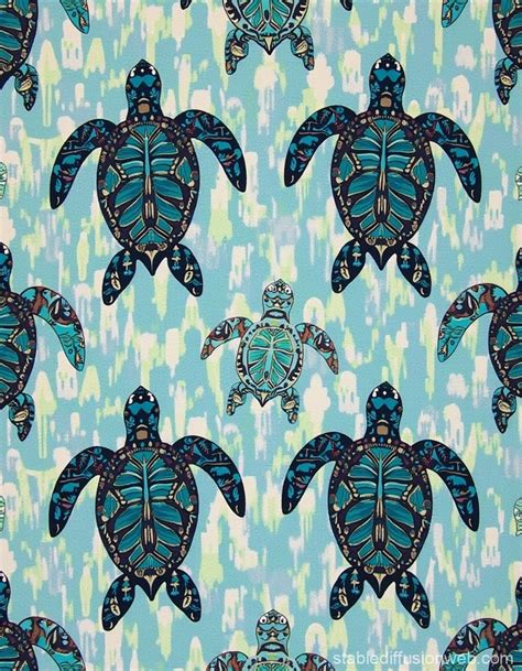 Tribal Texture Sea Turtles Prompts Stable Diffusion Online