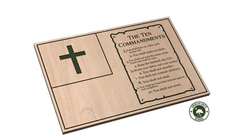 Christian Flag With The Ten Commandments Svg Digital Download Etsy