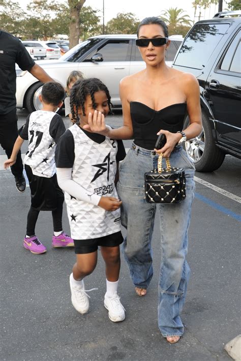 Kim Kardashian Scolds Son Saint For Giving Middle Finger To Paparazzi