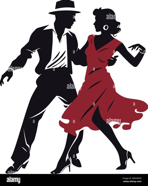Jitterbug Dance Silhouette
