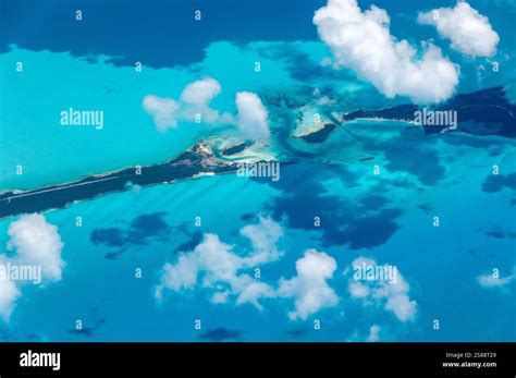 Aerial View Of Caribbean Islands And Beaches Our Way To Turks And Caicos Caribbean Sea Stock
