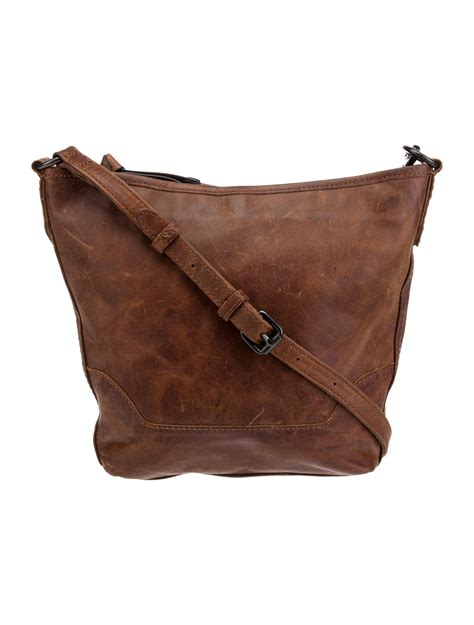 Frye Leather Shoulder Bag Brown Shoulder Bags Handbags Wf844107