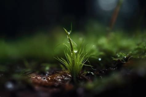 Premium Ai Image The Grass With Dew