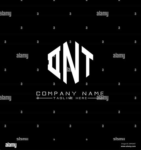 Dnt Letter Logo Design With Polygon Shape Dnt Polygon And Cube Shape