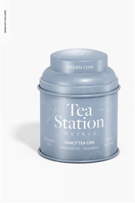 Premium Psd Fancy Tea Can Mockup