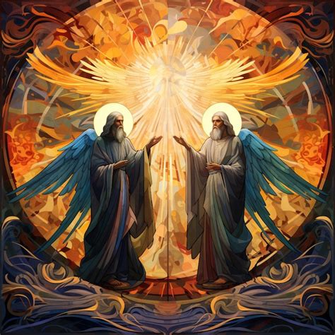 Premium Photo Visually Captivating Artwork Of The Holy Trinity