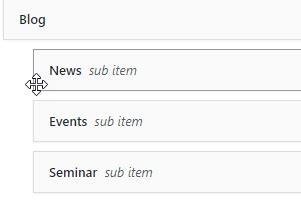 Create navigation menu â Wordpress Example