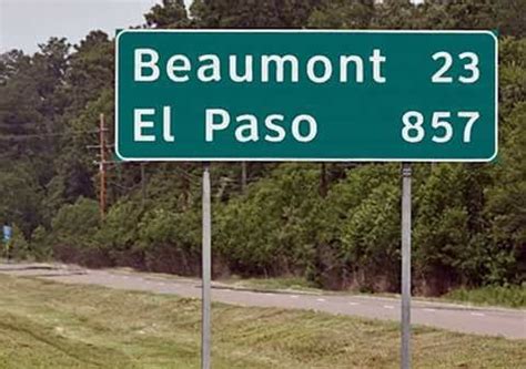 Welcome To Texas Sign On I 10 Highway