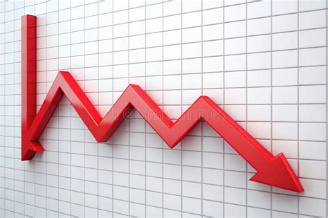 Visualizing Declining Trends A Downward Arrow Chart Illustrates