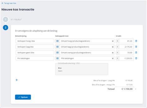 Handmatig Een Kasstaat Inboeken In Snelstart Web