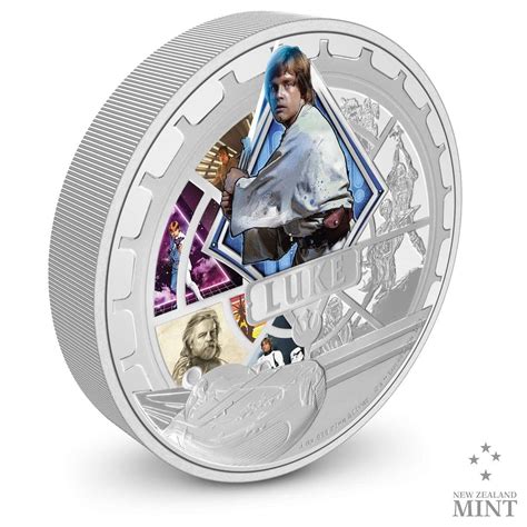 2023 Niue Star Wars Luke Skywalker 3oz Silver Colorized Proof Coin